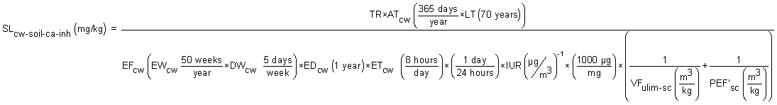 Regional Screening Levels (RSLs) - Equations | US EPA