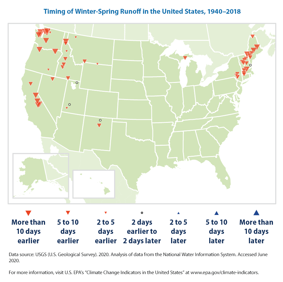 Climate Change Indicators: Streamflow | US EPA