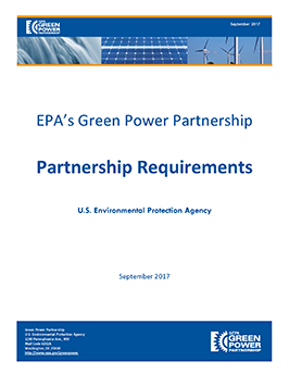 Green Power Partnership Requirements | US EPA