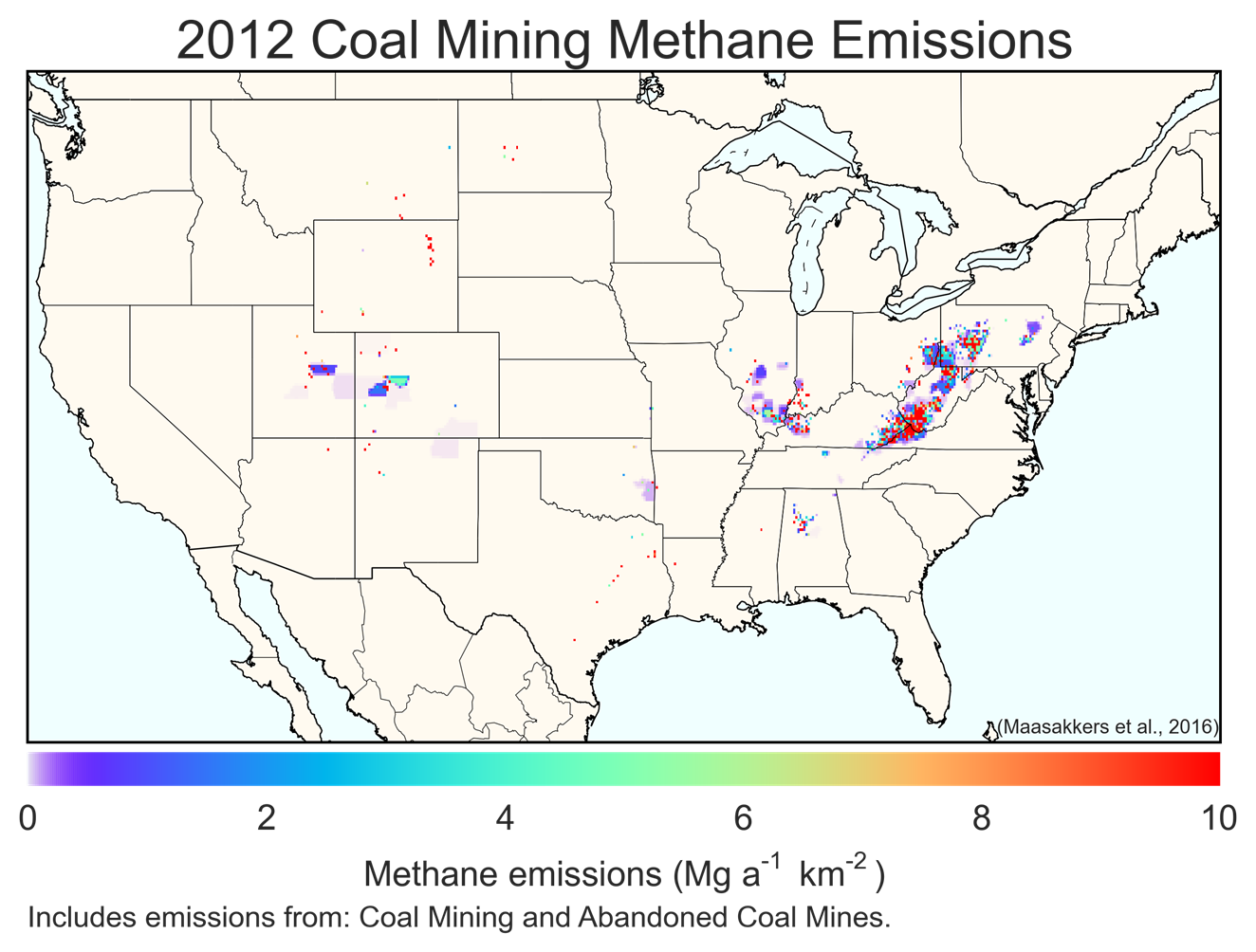 Gridded 2012 Methane Emissions | Greenhouse Gas (GHG) Emissions | US EPA