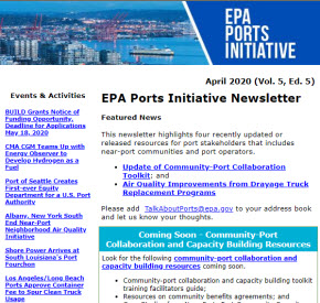 EPA Ports Initiative Newsletter | Ports Initiative | US EPA