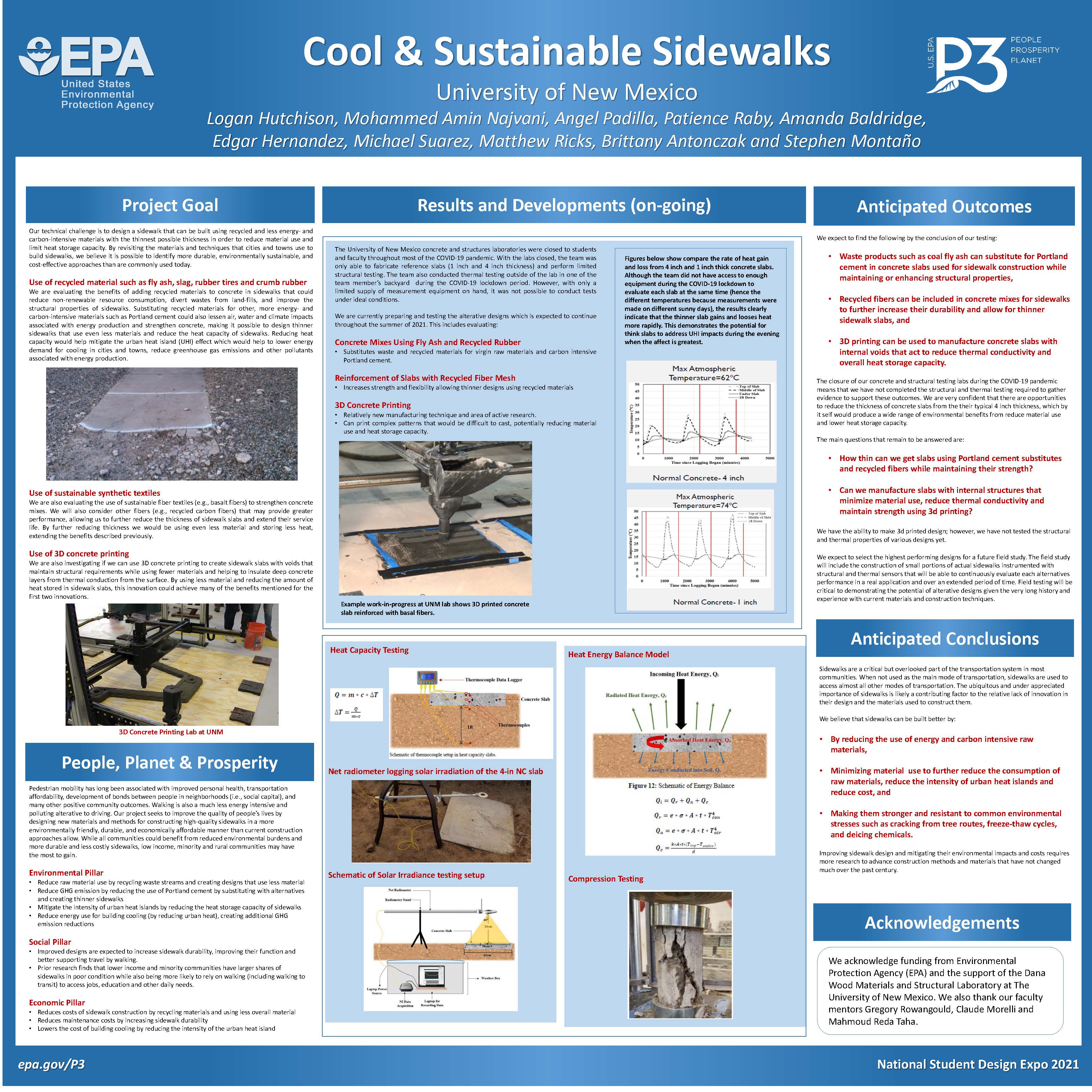 2021 P3 Expo - Cool and Sustainable Sidewalks | US EPA 2021 P3 Expo - Cool and Sustainable Sidewalks | US EPA