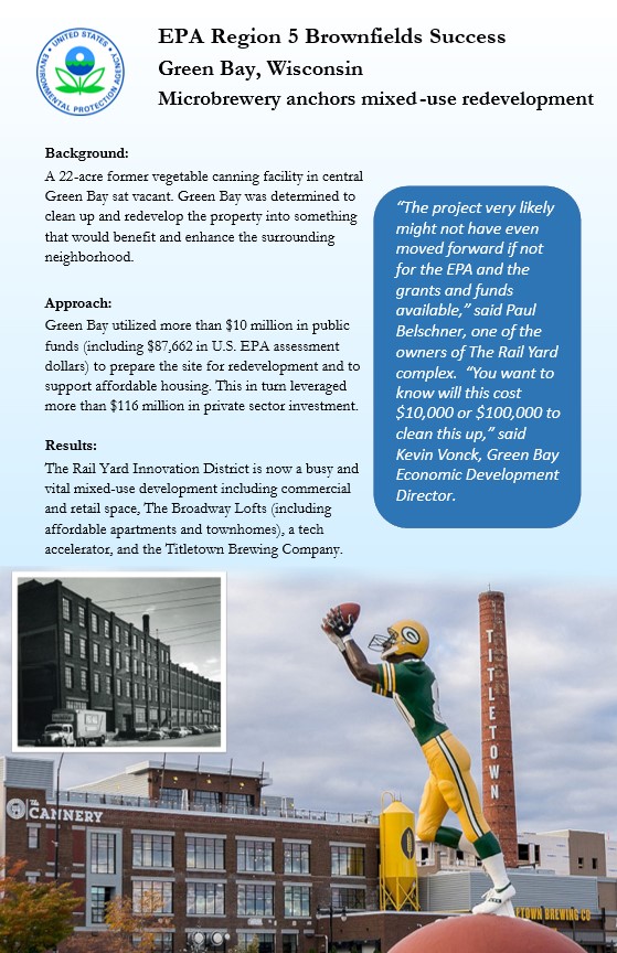 Brownfields and Land Revitalization in EPA Region 5 | US EPA