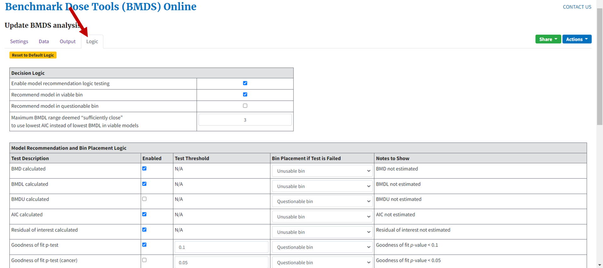 How-to: Modeling Dichotomous Data in BMDS Online | US EPA