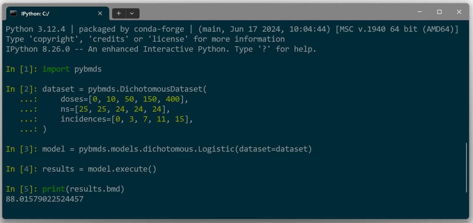 BMDS Online, BMDS Desktop, and pybmds | US EPA