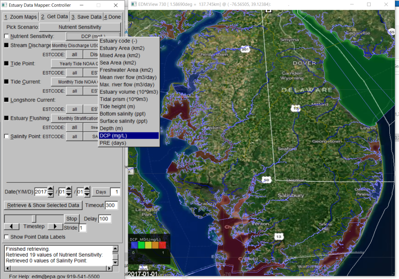 Estuary Data Mapper (EDM) Release History | US EPA