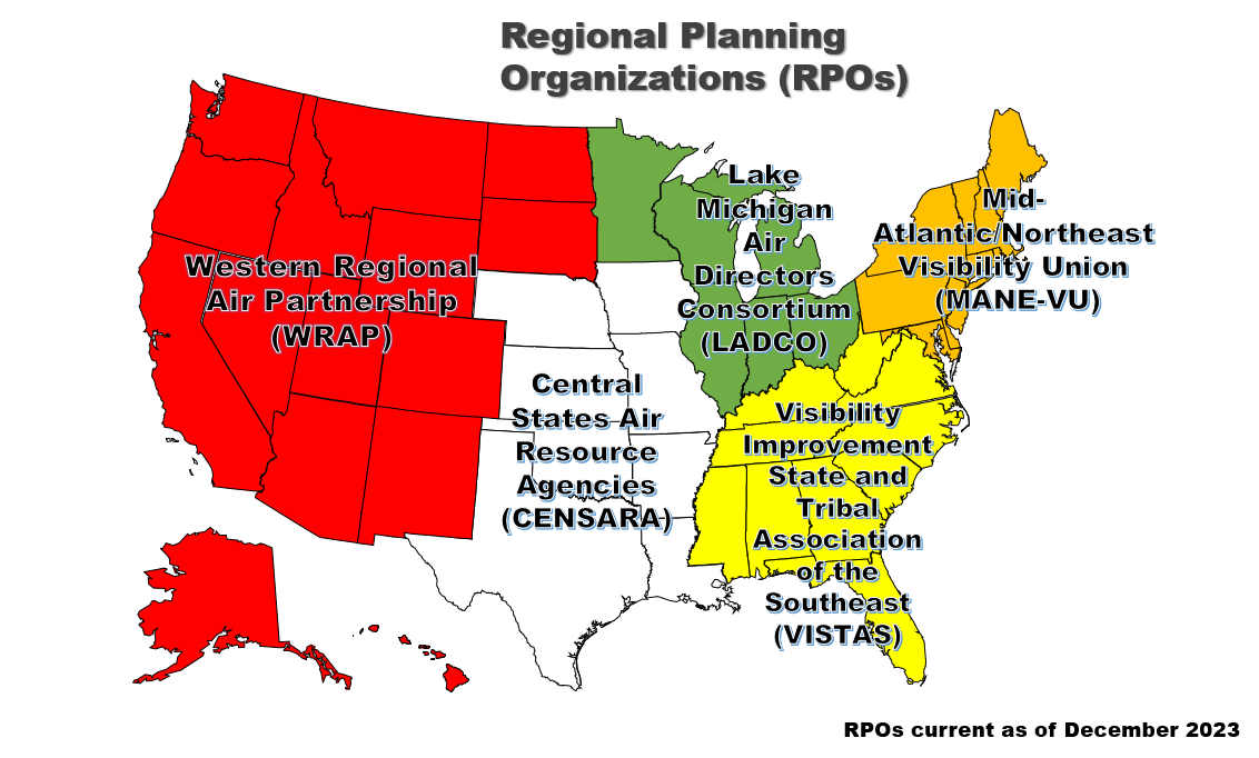 Visibility - Regional Planning Organizations | US EPA