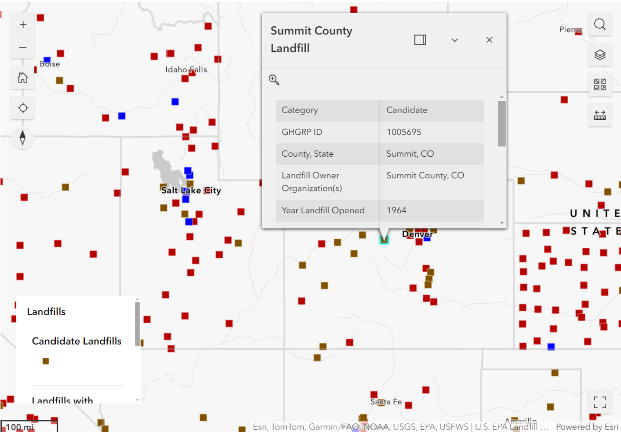 Using the LMOP National Map | US EPA