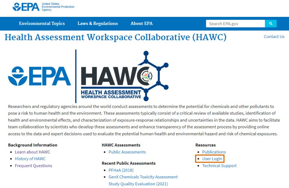 Health Assessment Workspace Collaborative (HAWC) | US EPA