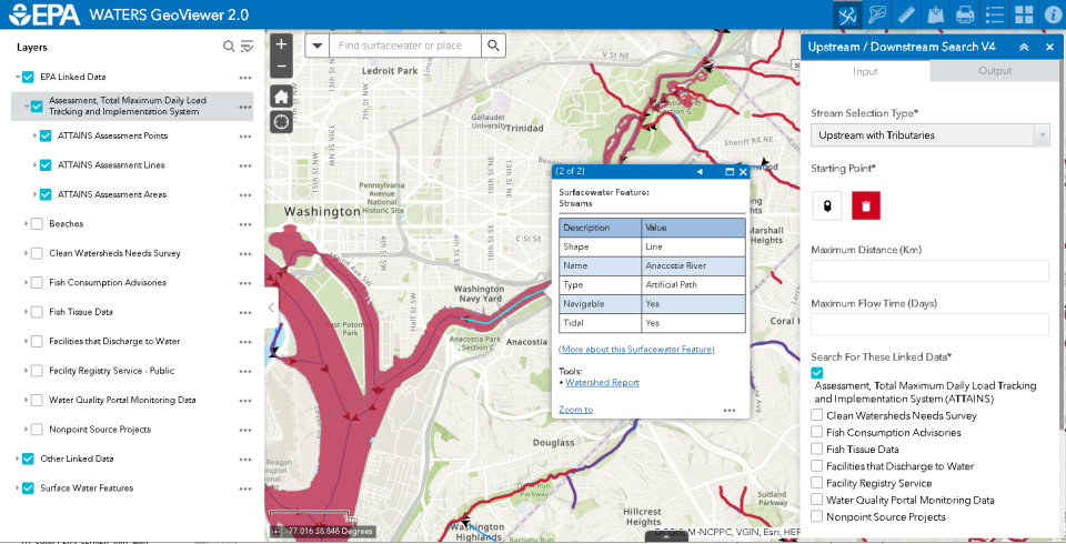 WATERS GeoViewer | US EPA