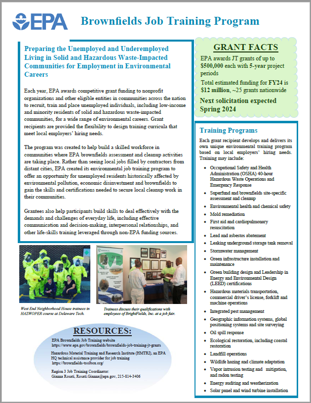 Brownfields and Land Revitalization in EPA Region 3 | US EPA