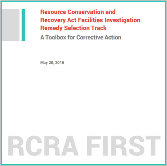 A Toolbox for Corrective Action: Resource Conservation and Recovery Act ...