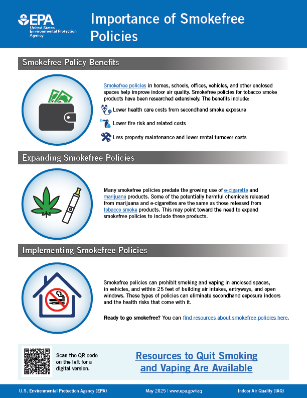 Importance of Smokefree Policies Factsheet | US EPA