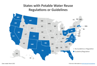 Maps of States with Water Reuse Regulations or Guidelines | US EPA
