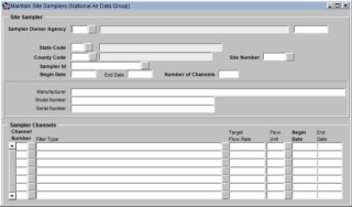 Setting Up and Mapping Monitors to Samplers and Sampler Channels | US EPA